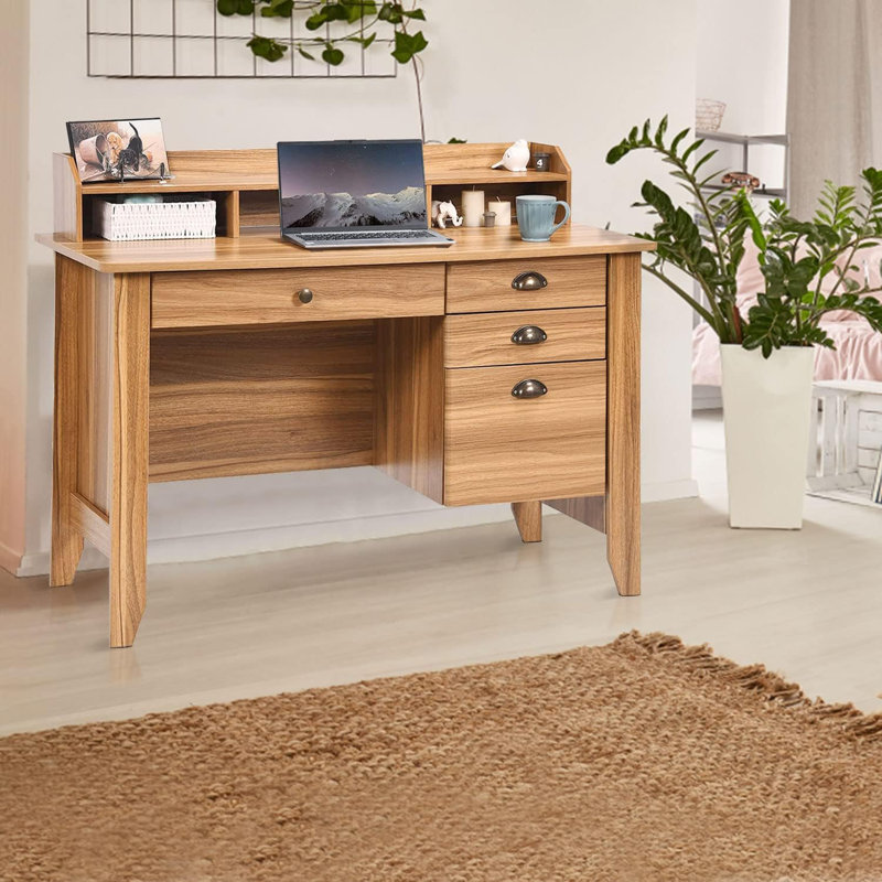 Red Barrel Studio® Mya-Jane Desk with Hutch & Reviews | Wayfair